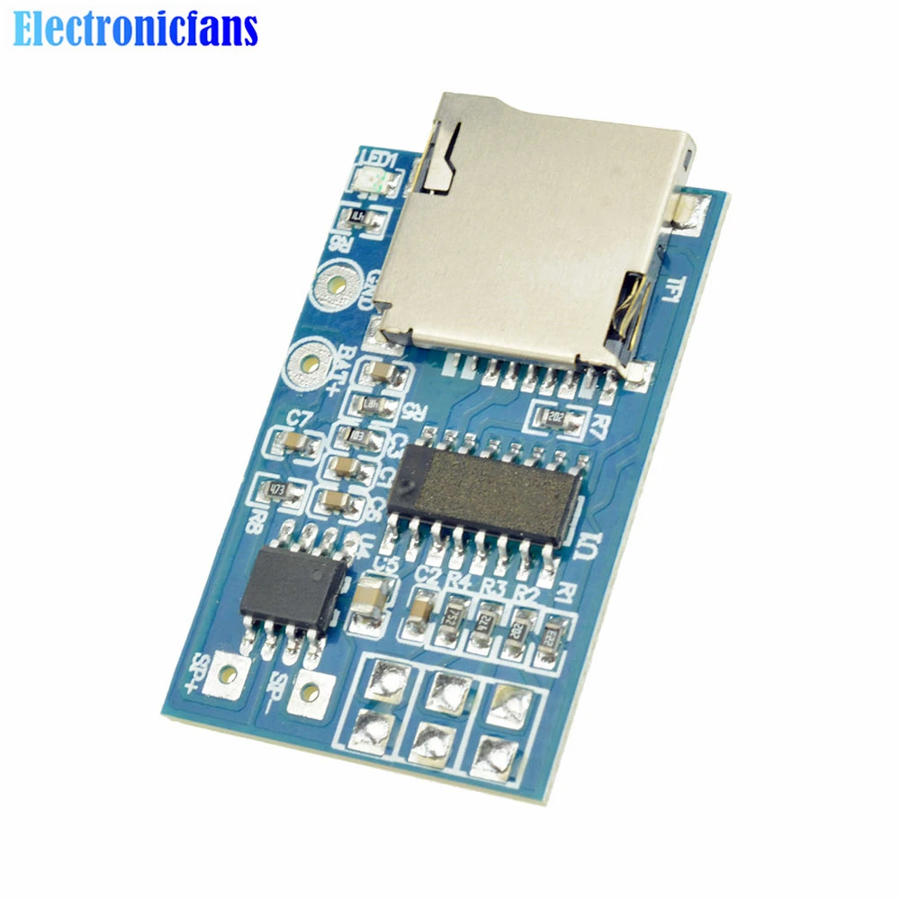 2w Mixed Mono Tf Card Mp3 Player Decoder Board Amplifier Module 3.7v/5v ...