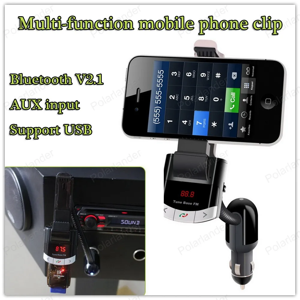 For smart phones Multi function mobile phone clip Support USB AUX input ...