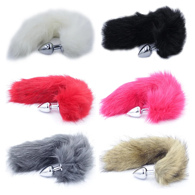 Metal Anal Sex Toys Fox's tail Erotic Toys for Women Anal Butt Plug for ...