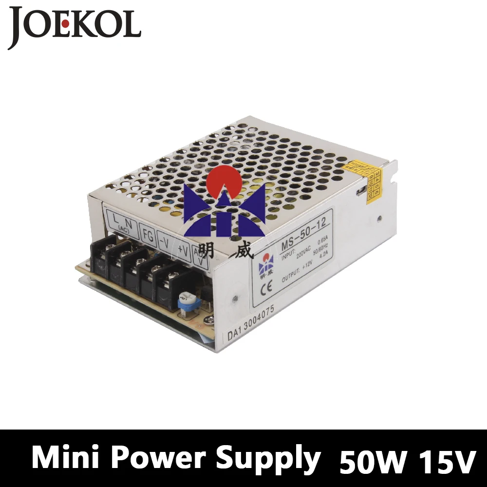 Mini switching power supply 50W 15V 3A,Single Output smps power supply ...