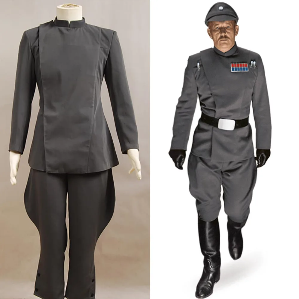Star Wars Imperialen Offizier Grau Kostüm Uniform Ganze Set Cosplay ...