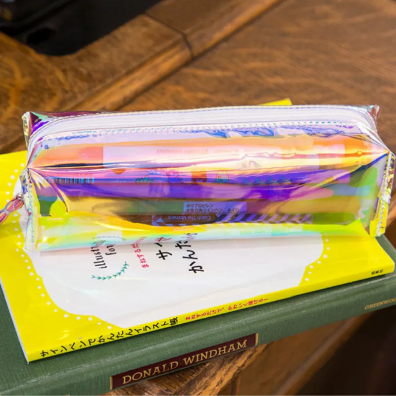 1 PC Lovely Dream Magic Cool Pencil Case Super Shiny Laser Pencils Bags ...