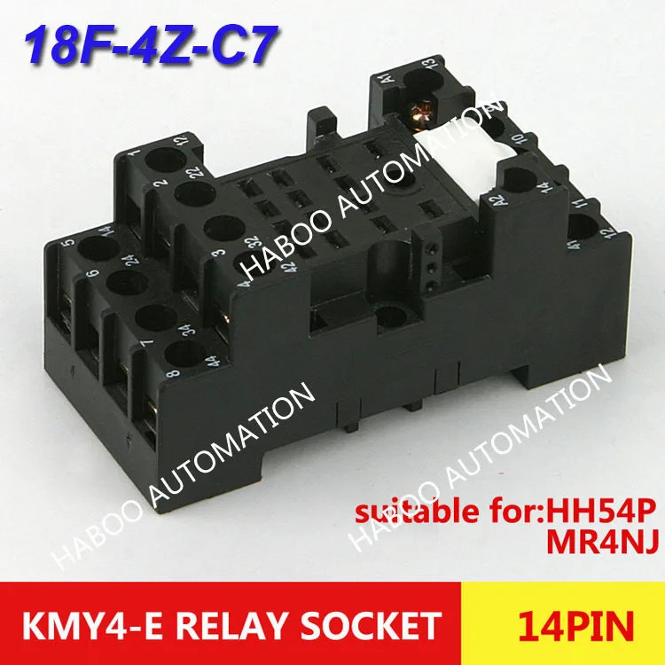 10 개/몫 포장 PYF 14AEW 미니 스마트 소켓 14pin 소켓 나사 유형 KMY4 Esuit HR705 HH54P 릴레이 ...