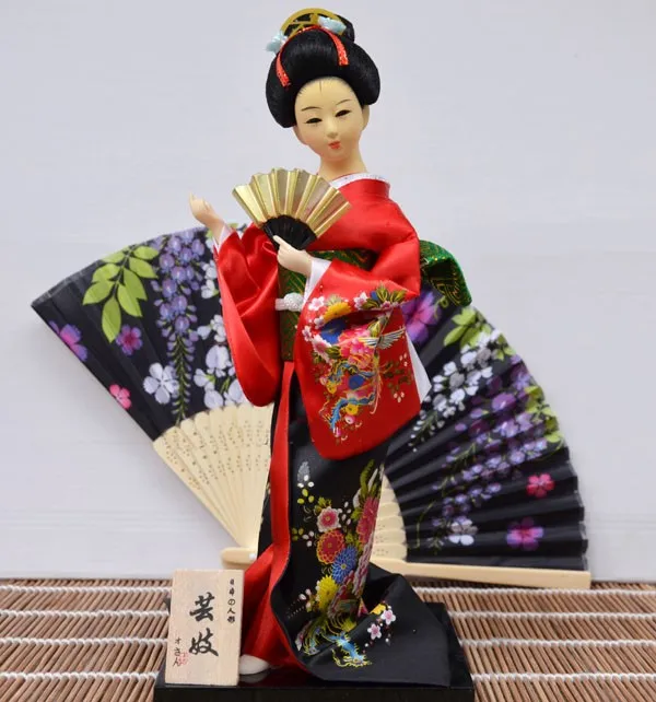 TNUKK Amazing Japanese Kimono Geisha Sculptures 30cm Hand made Geisha ...