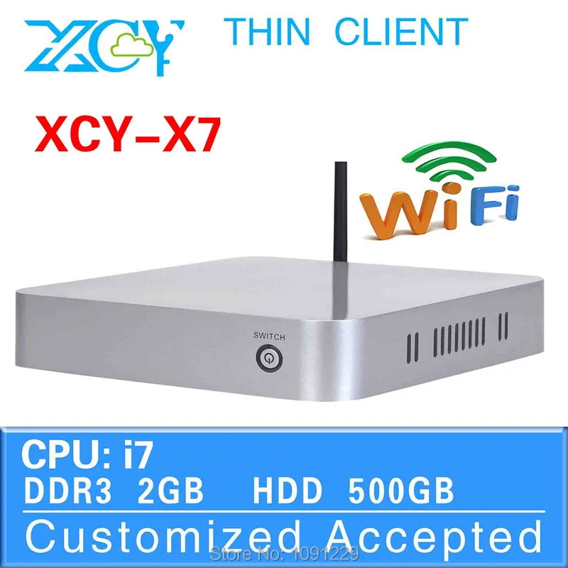 Micro Linux Mini Linux integrado PC Pc Linux X7 3517U/3687U 2G RAM 500G ...