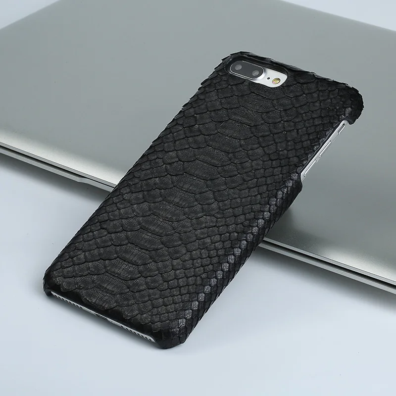 Genuine Leather Python skin Scratchproof phone case for iphone x 6 7 8 ...