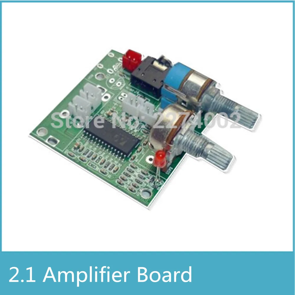 1pcs 5V 2.1 Channel Stereo Class D Digital Power Amplifier Audio 2.1 ...