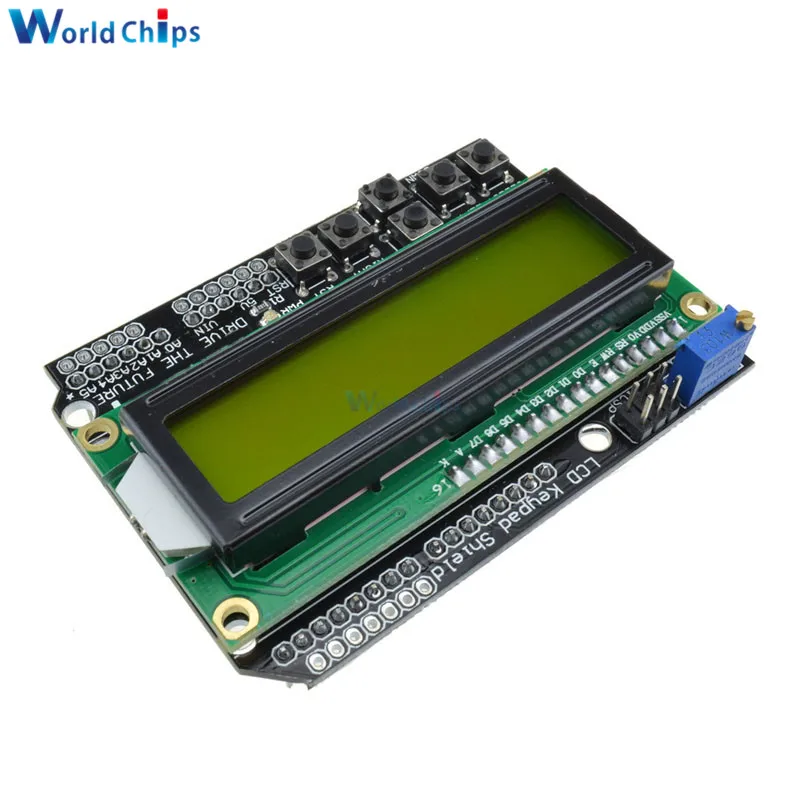 LCD Keypad Shield LCD1602 LCD 1602 Module Display For Arduino ATMEGA328 ...