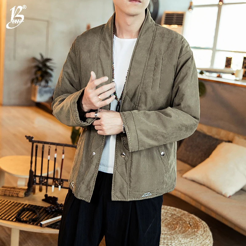 2018 Men's Jacket Men Japanese Style Thick Winter Puffer warm Jacket ...