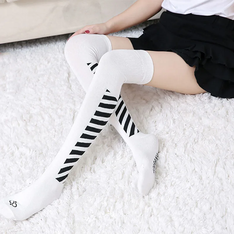 Seedrlia meias de algodão femininas, meias longas de marca da moda ...