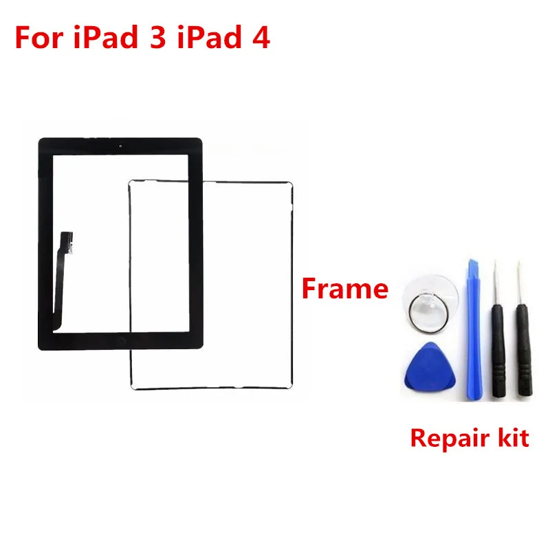 Touch Screen for iPad 3 iPad 4 Tablet Touch Panel with home button ...