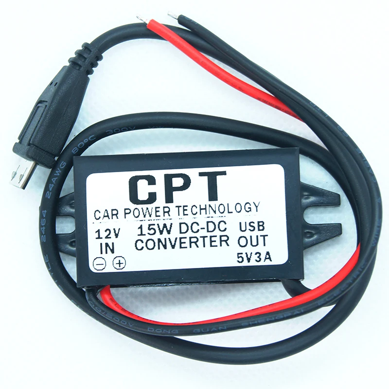 Waterproof DC/DC Converter Regulator 12V to 5V 3A 15W Car Led Display ...