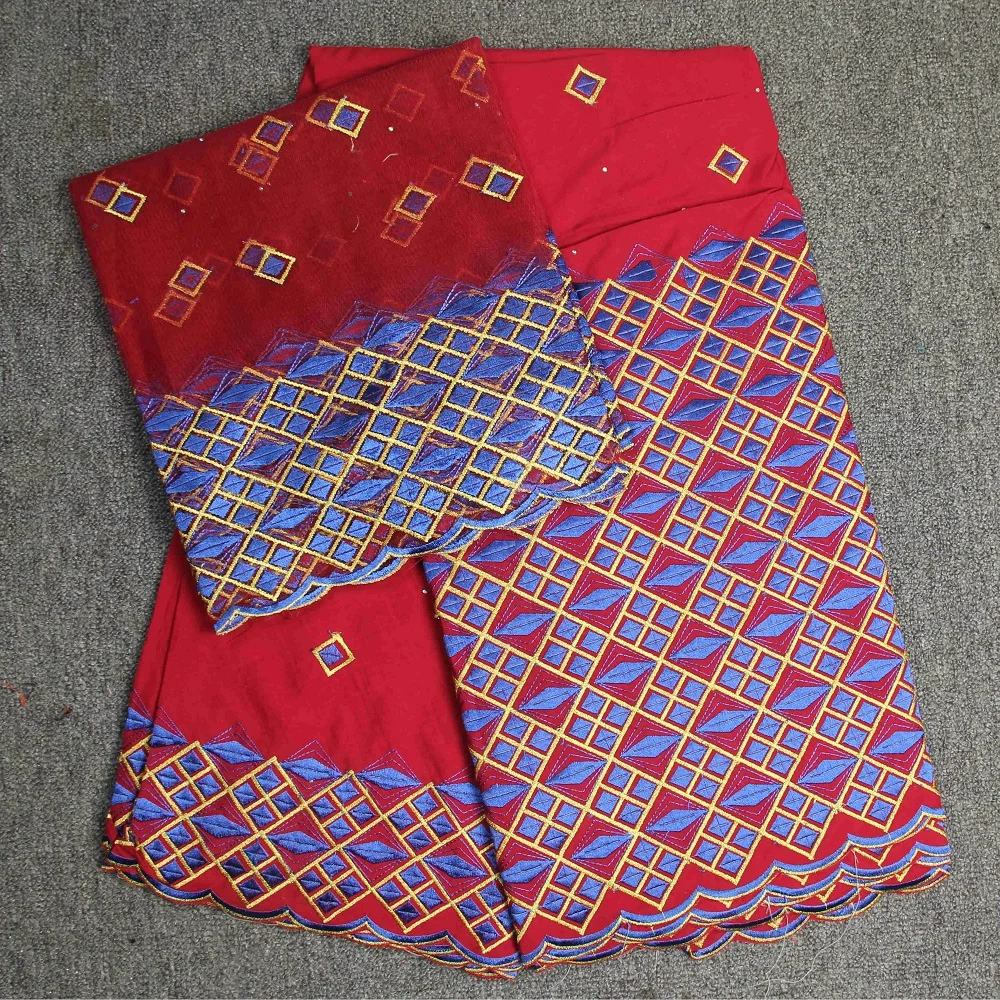 tissu africain brode coton guinea brocade fabric for wedding dress, 5 ...