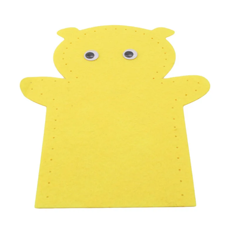 Self Made DIY Cute Cartoon Animals Doll Kids Glove Finger Education ...