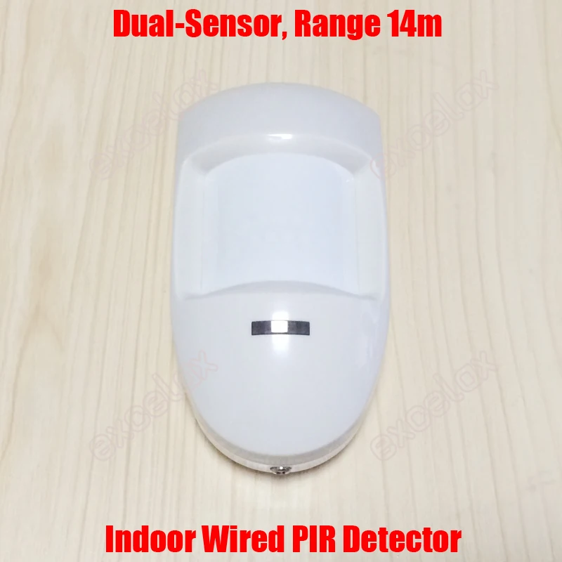 Dual Sensor Wired PIR Passive Infrared Detector IR 14M Pet immunity ...