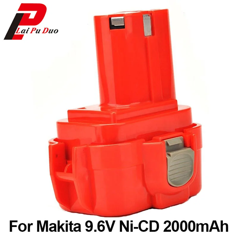 For Makita 9.6V 2000mAh Ni CD Battery Rechargeable Power Tools Battery Cordless Drill 9120 9122 ...