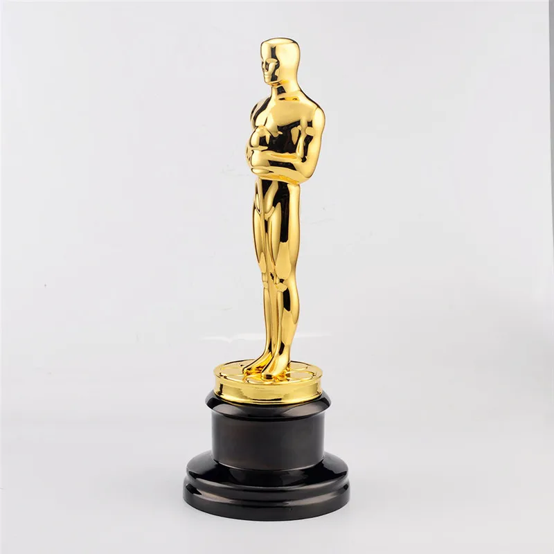 34CM Oscar Trophy Awards Statue With Metal Oscar Trophy Replica Metal ...