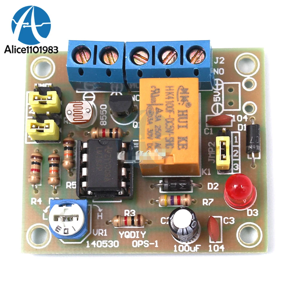 LM393 Light Control Switch Module Light-Operated Switch Photosensitive ...