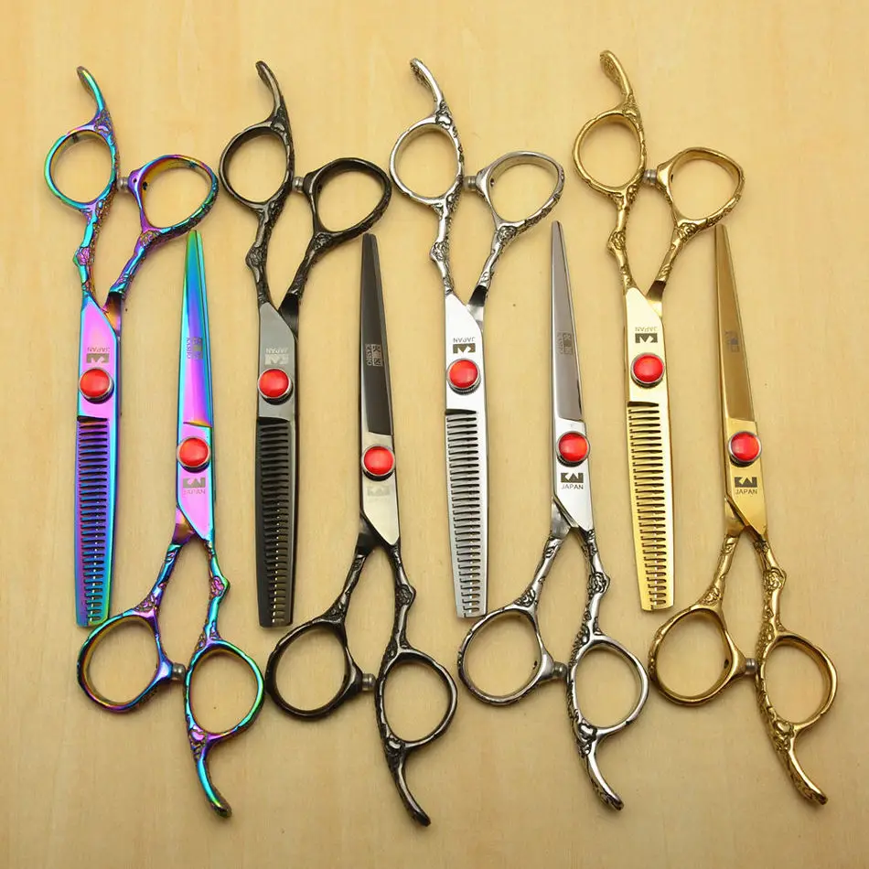 9002# 6.0'' 17.5cm Personalized Hairdressing Scissors Japan 440C ...