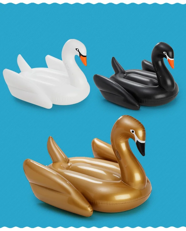 Buy 150cm Swimming Ring Giant Swan Inflatable Ride On