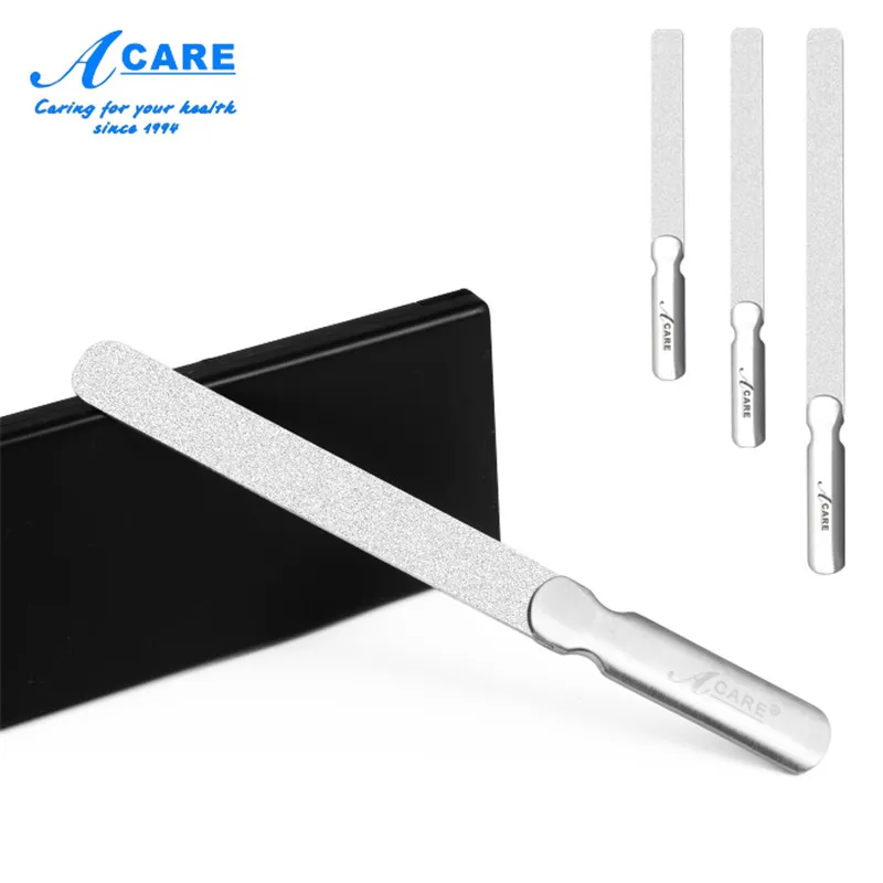 Nail file Set Stainless Steel Round Head Professional Metal Manicure ...