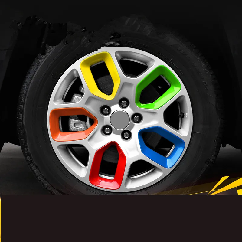 Roda-Pengencang-ABS-Warna-Cerah-Rangka-Roda-Rangka-Dekoratif-untuk-Jeep ...