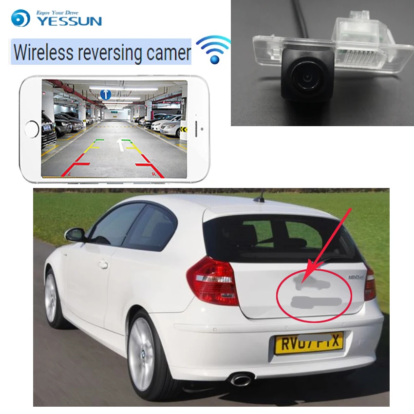 Wireless Car Reversing Camera For Bmw 1 E81 E87 E87n 2007~2012 Car ...