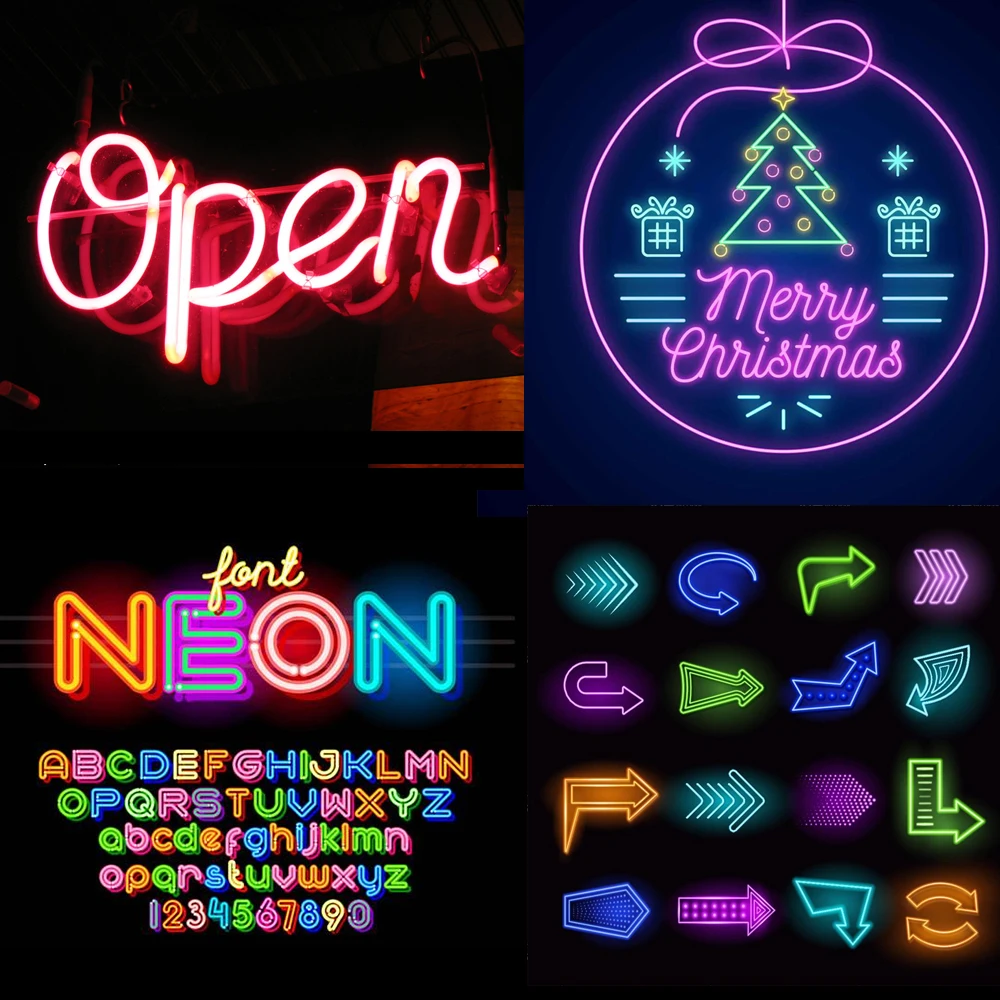 12V Neon Sign Light LED Strip Lights 2835 120leds/M Bend Flexible LEDs ...