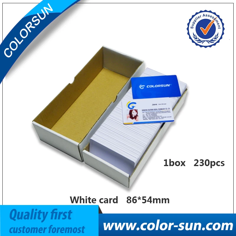 230pcs/lot Printable Blank Inkjet Pvc Id Cards For Canon For Epson ...
