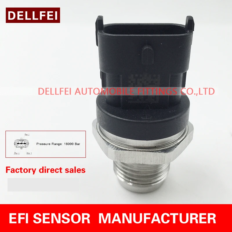 จัดส่งฟรี1800Bar M18เชื้อเพลิงรถไฟเซ็นเซอร์ความดัน0281006325 5297641 ...