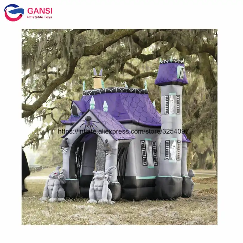 3.7x2.7m yard decoration inflatable haunted house ,oxford cloth haunted ...