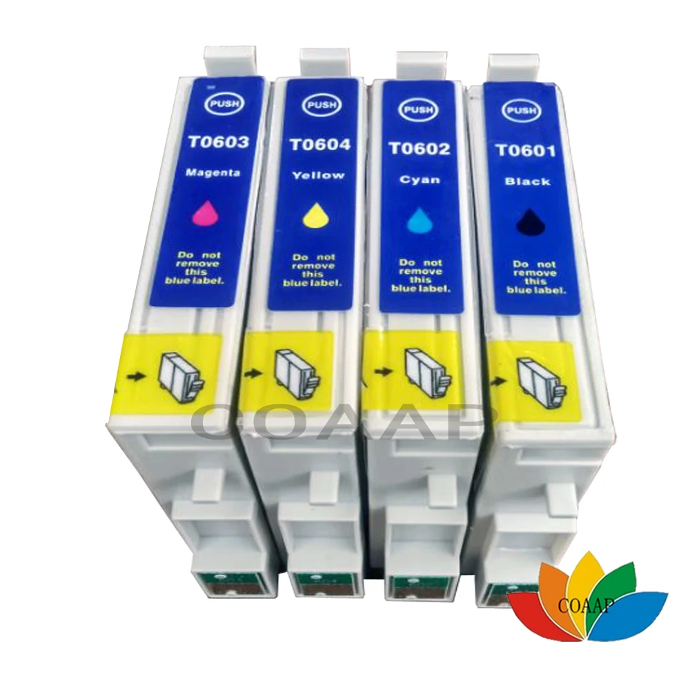 4 Compatible T0601 - T0604 Ink Cartridge For Epson Stylus C88 Cx3800 ...