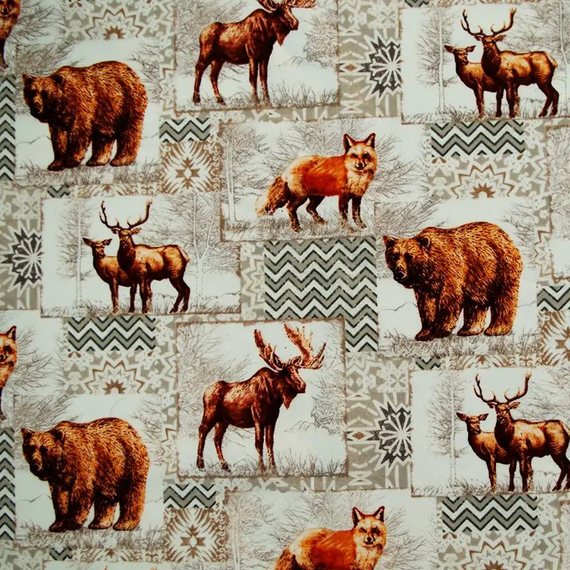 108cmx100cm Cotton Fabric for textile, pathwork, cloth Patch Animal ...