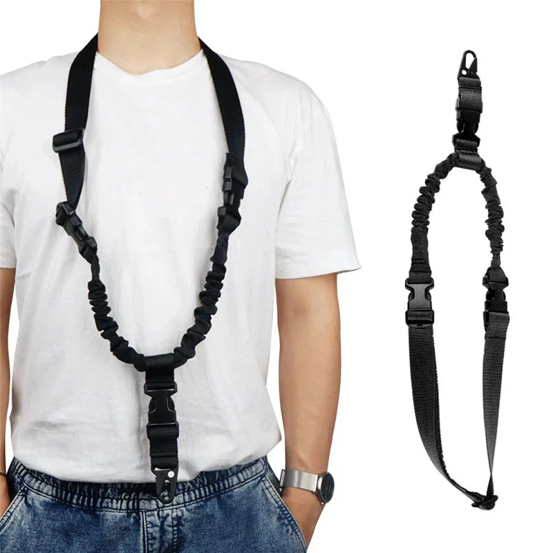 Adjustable Tactical USA One Single Point Gun Sling Rifle Gun Rope Strap ...
