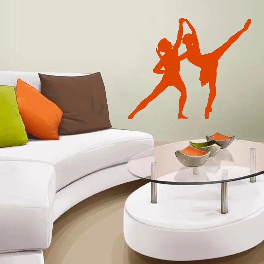 Wall Decals Ballet Couple Dance Dancer Dancing Vinyl Sticker Home Decor
