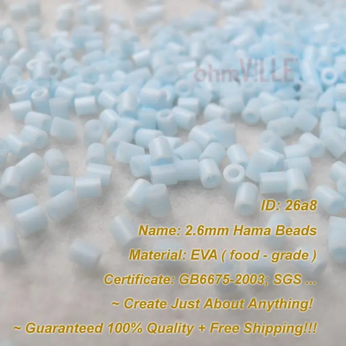 2.6mm Hama Beads ( Blue 26a8 ) ~ Perler Beads, Fuse Beads ~Create Just ...