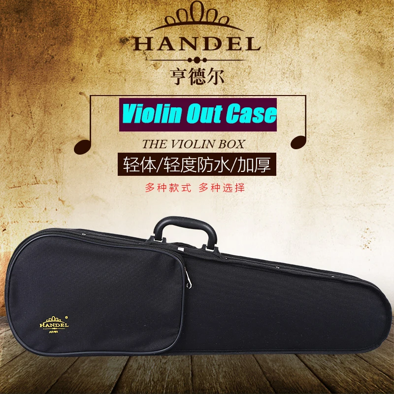 Hotselled durable violin case,delicate triangular violin box,black ...