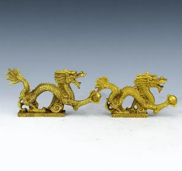 SCY 1030+++Pure Bronze Dragon and Han Dynasty zodiac sign|Statues ...