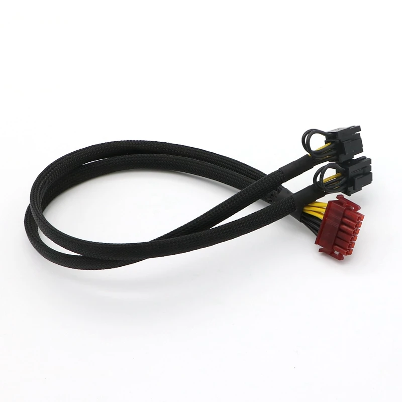 Black Sleeved 12pin To Dual Pci-e 8pin (6+2pin) Power Cable For Enermax ...