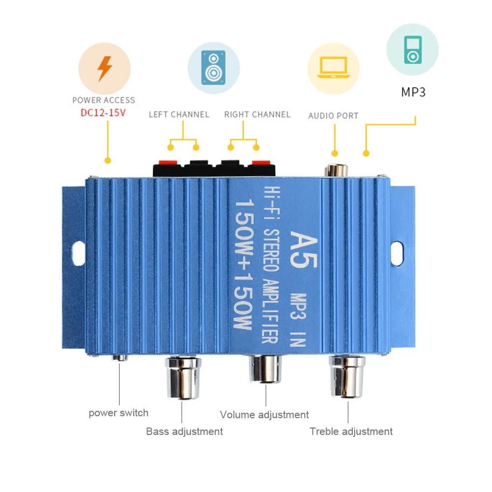 150 watt amplifier car for tda