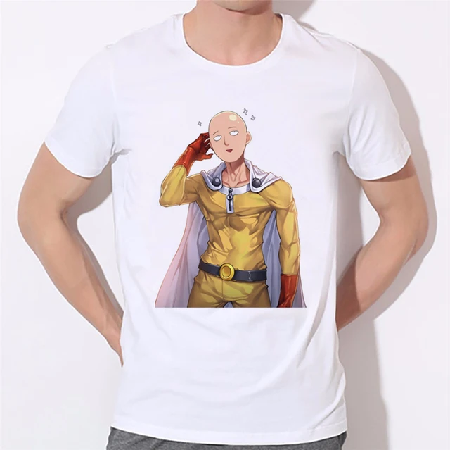 Japan Anime One Punch Man Oppai Crash OPM Funny Unisex Men Graphic T ...