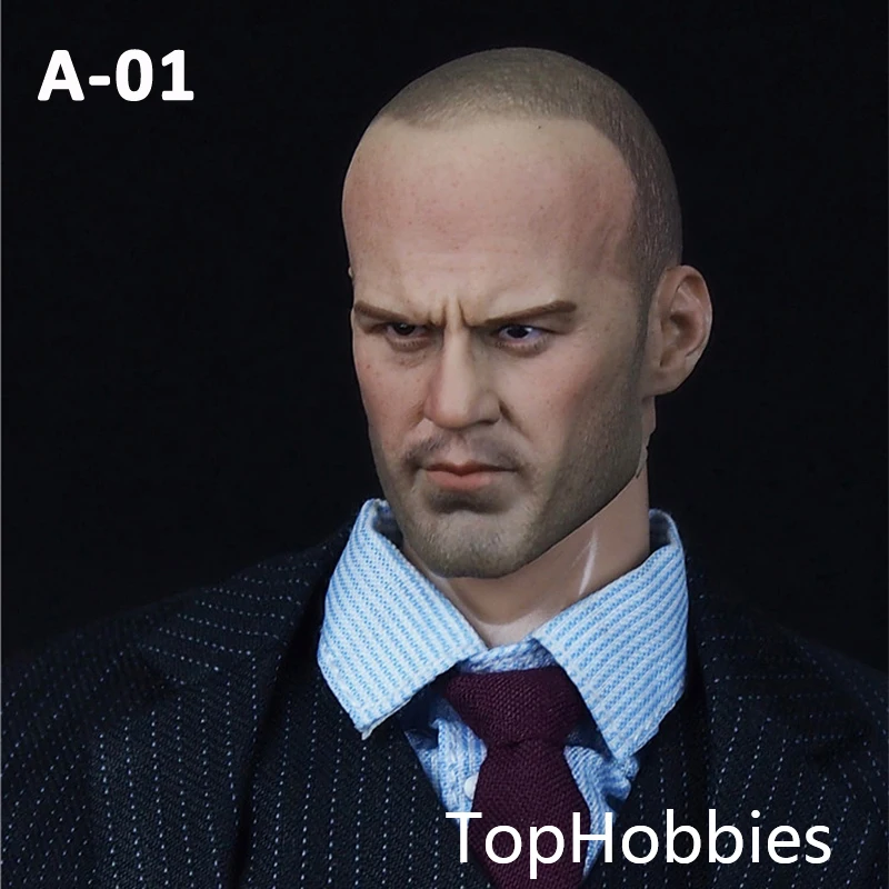 1/6 Scale Jason Statham Head Sculpts Model Toys A-01 Man Carving Model ...