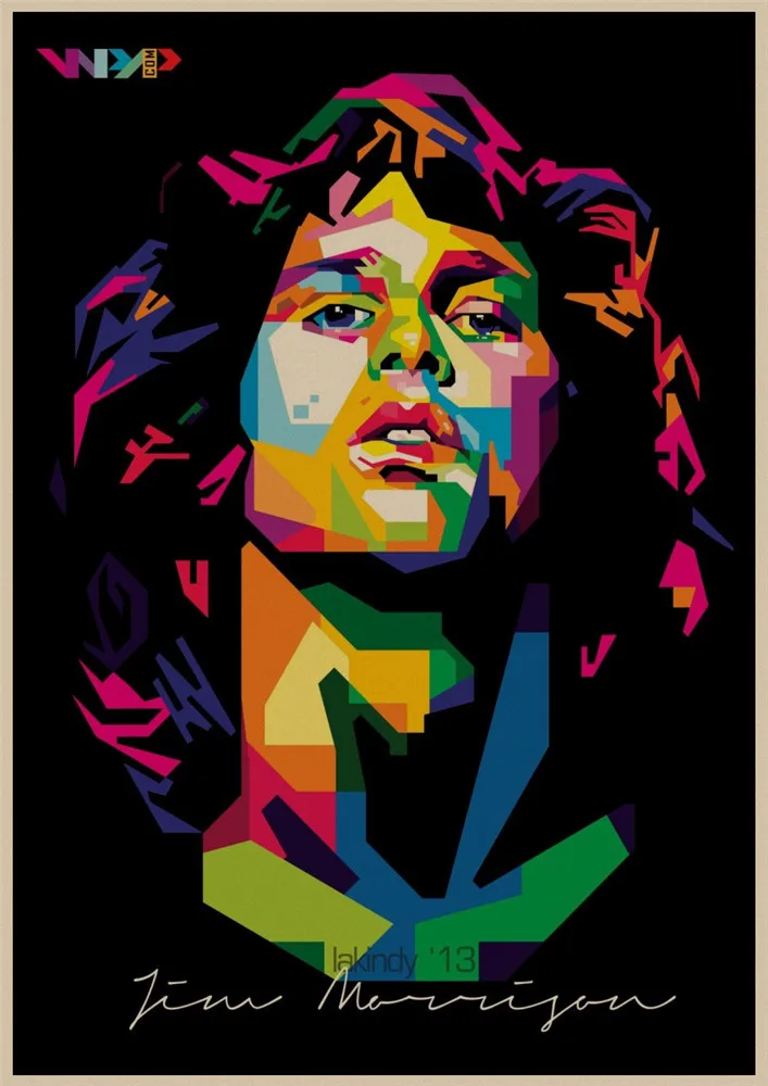2019 The Doors Jim Morrison Kraft rock Poster retro poster rock band ...