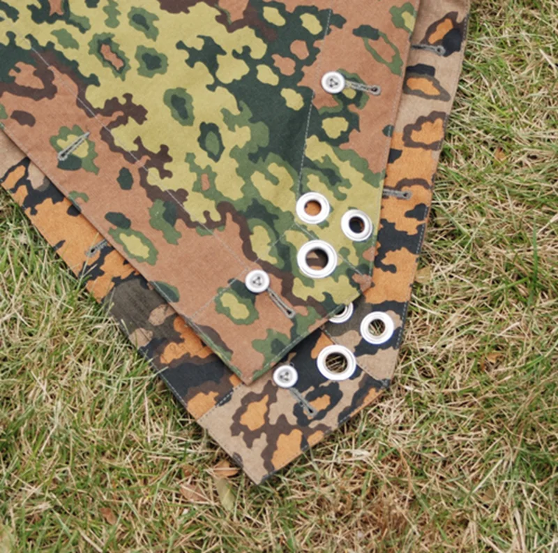 WWII WW2 GERMAN ARMY ELITE OAKLEAF CAMO REVERSIBLE TENT MILITARY ...