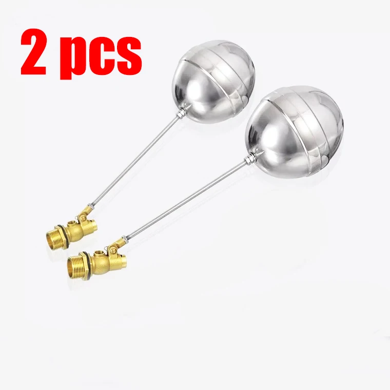 2PCS Floating Ball Valve DN15 DN50 Cold and Hot Water Tank Float Valve ...