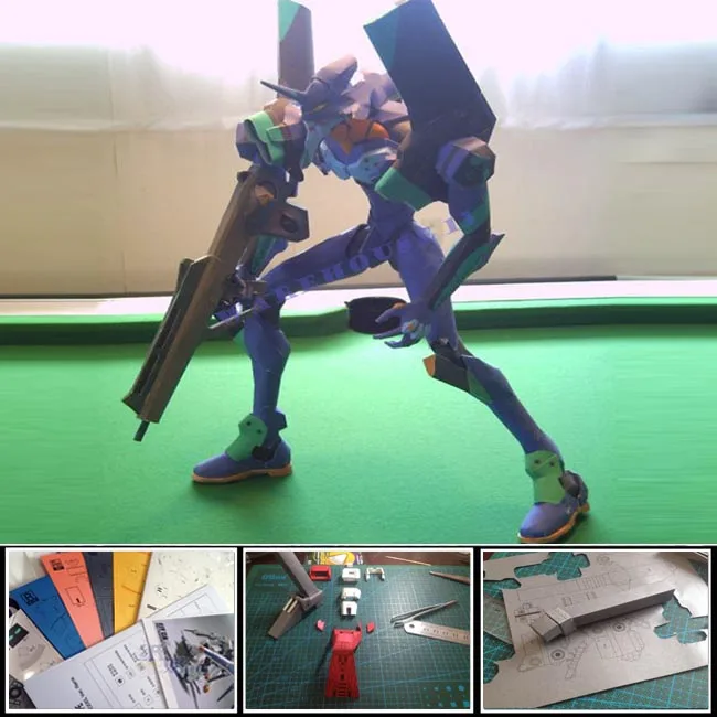 Free shipment Paper Model EVA papercraft 65cm high the Anime Evangelion ...