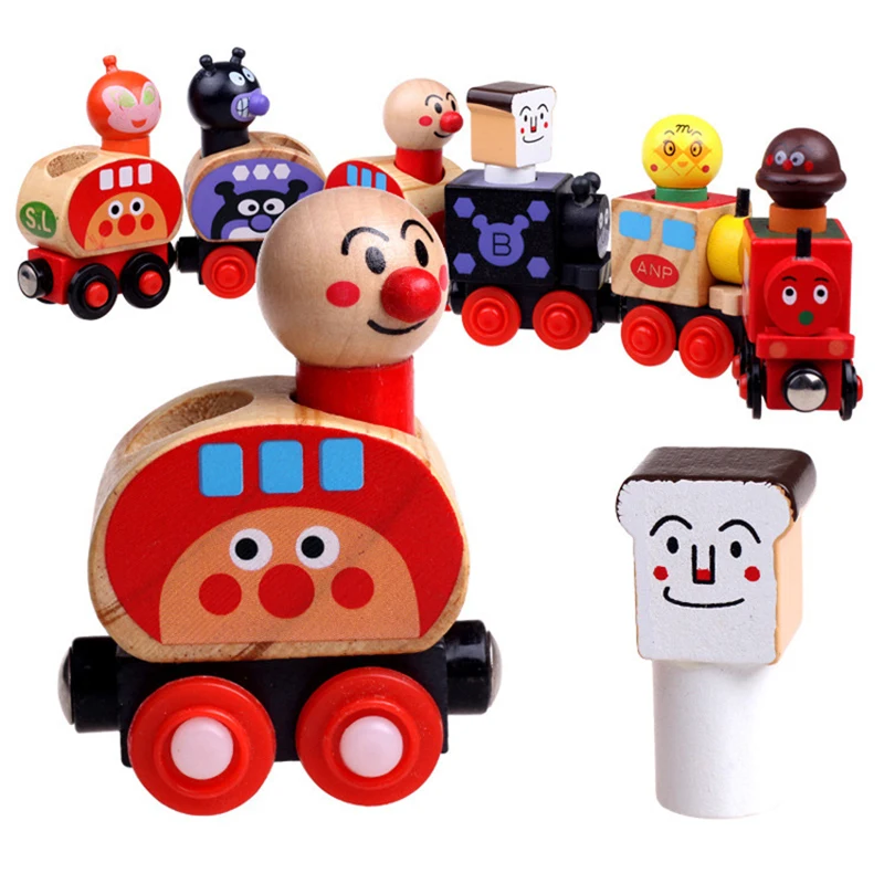 Anpanman Trains Set Magnetic Van For Carrying People Train Children ...