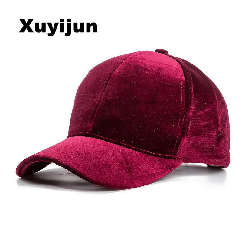 Xuyijun Baseball Caps with no embroidery strap Simple Suede back cap ...