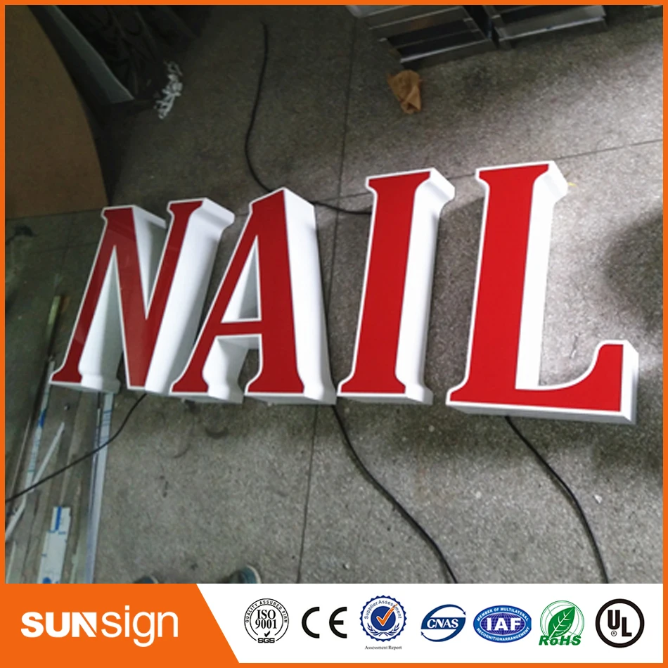 Frontlit Outdoor Stainless Steel Sign LED Channel Letter|led channel ...