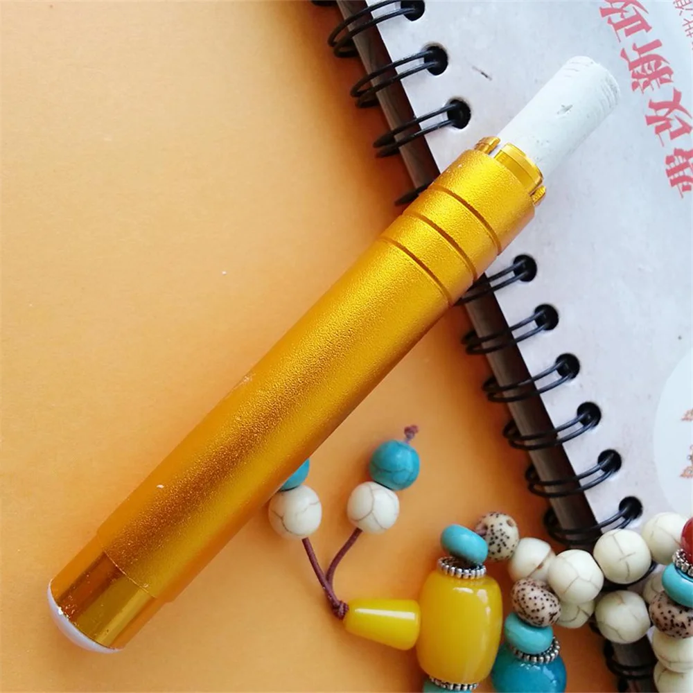 4PCS Aluminum Alloy Chalk Extender Holder with Gift Box Double Spring ...